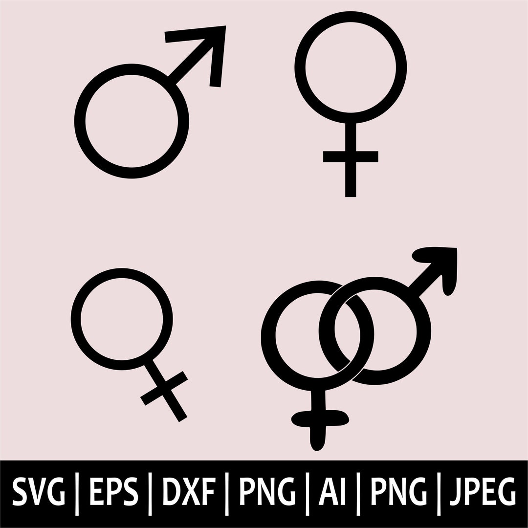 Gender Symbols Svg Icon Svg Symbol Svg Male Female Symbol - Etsy UK
