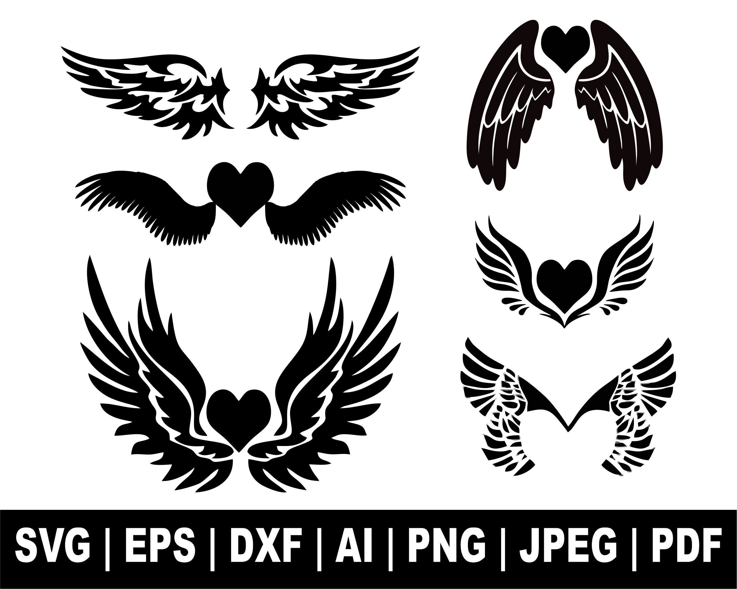 Angel Wings Svg Wings Svg T Shirt Wings Svg Wings Svg Etsy Wings Porn Sex Picture