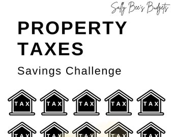 Property Taxes Savings Challenge Personal Finance Fits A6 Envelope PDF ...
