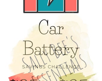 Car Battery Planner Sticker Car Battery Icon Sticker Car Battery ...