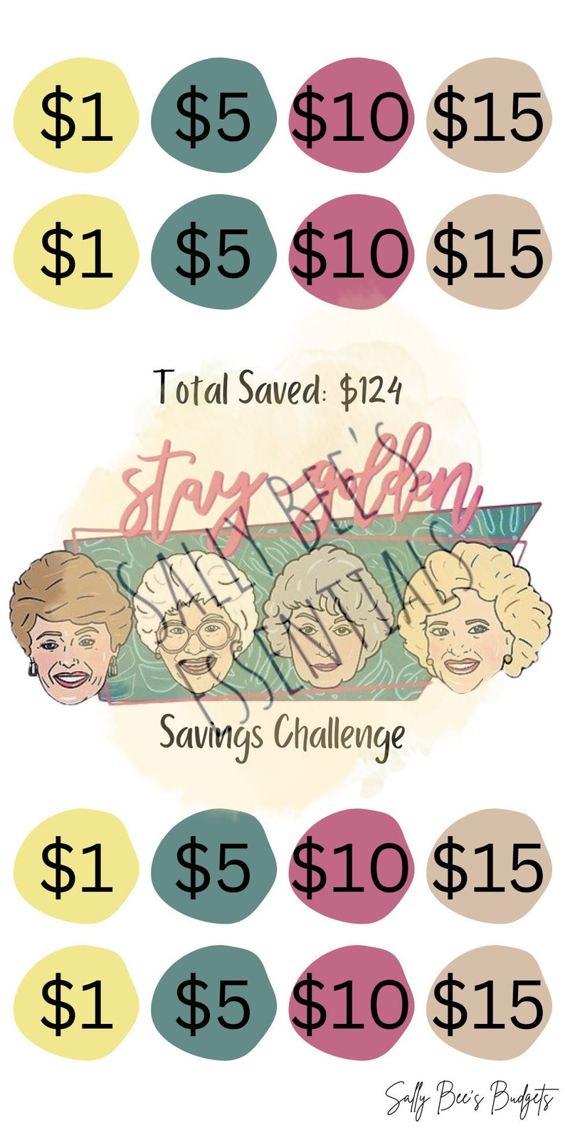 Stay Golden Savings Challenge - Etsy
