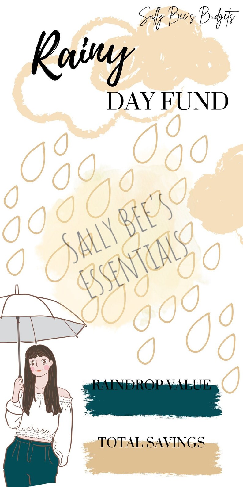 Rainy Day Fund Savings Challenge - Etsy
