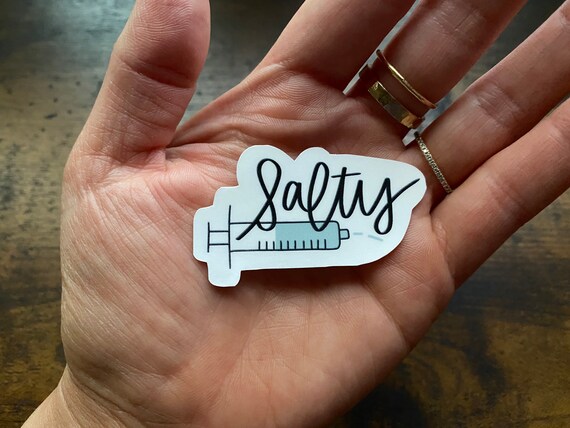 Salty Saline Sticker | Etsy