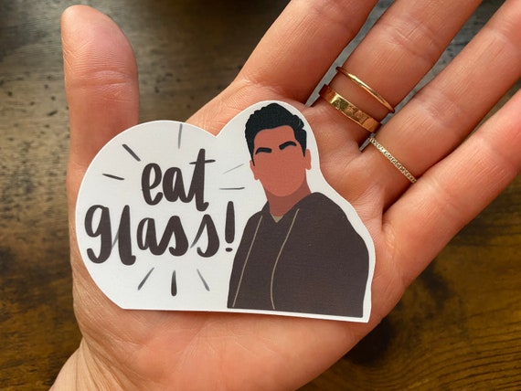 David Rose Schitts Creek Eat Glass Sticker - Etsy