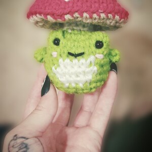 Crochet Pop up Mushroom Frog Pattern - Etsy
