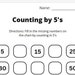 Children's Educational Counting Activity Worksheet Fruit Themed ...