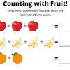 Children's Educational Spelling Activity Worksheet Fruit Themed ...