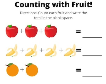 Children's Educational Spelling Activity Worksheet Fruit Themed ...