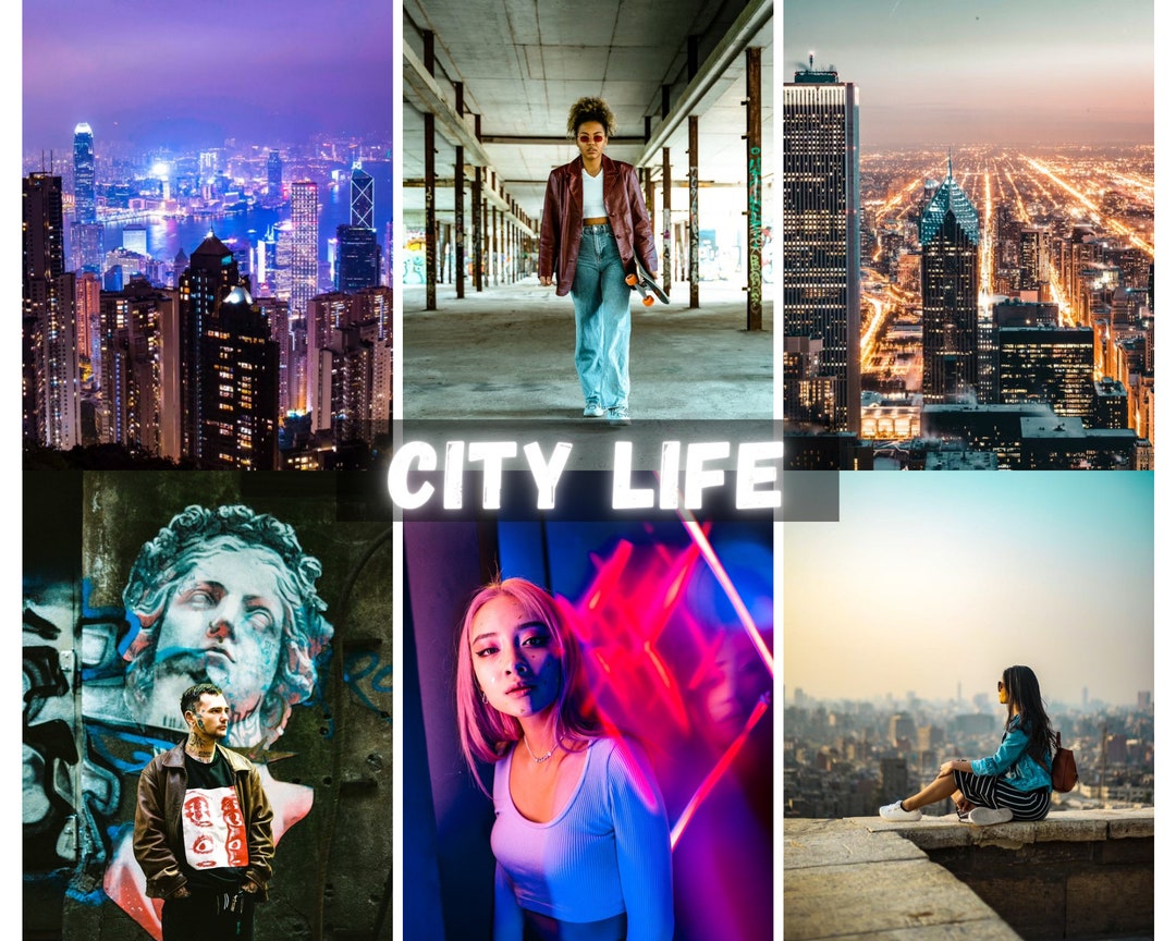 Pack of 5 City Life Presets for Lightroom Mobile & Desktop - Etsy