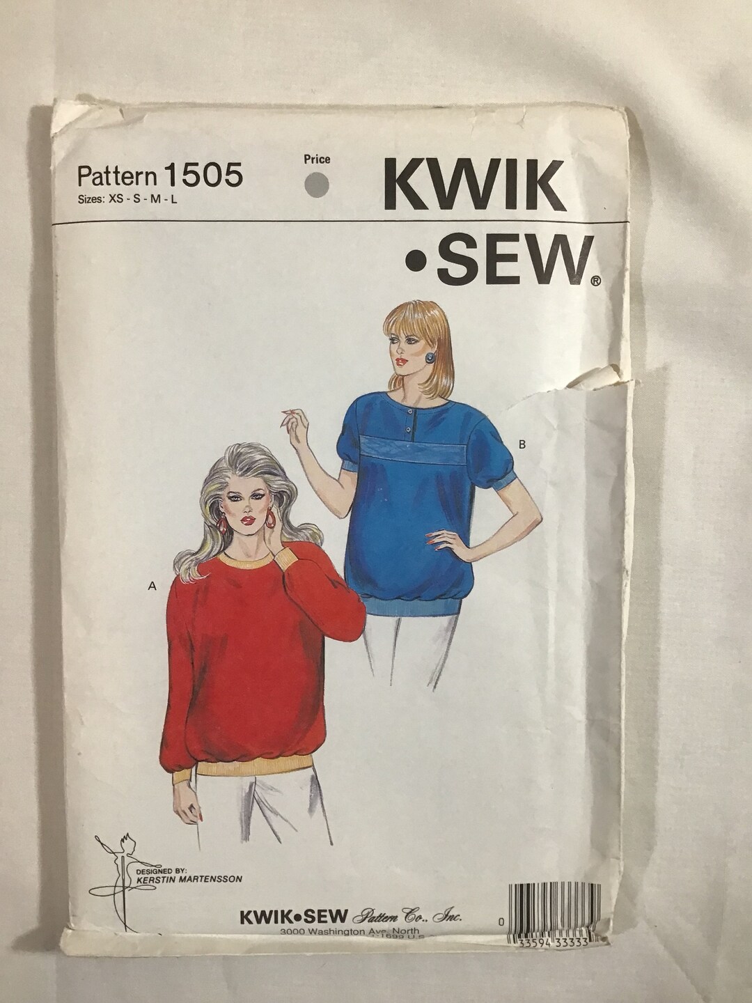 Kwik Sew Pattern #1505 Misses Maternity Top Sizes XS Thru L - Etsy
