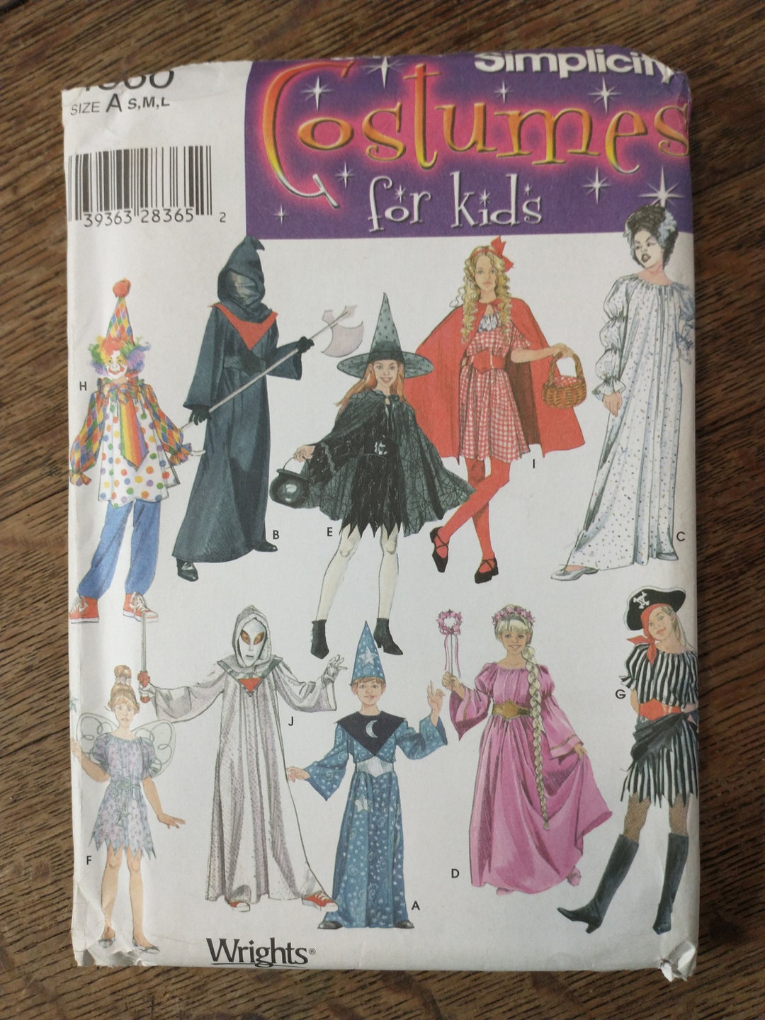 Simplicity Costumes Pattern 4012 for Kids Sizes S-M-L Fairy, Angel ...