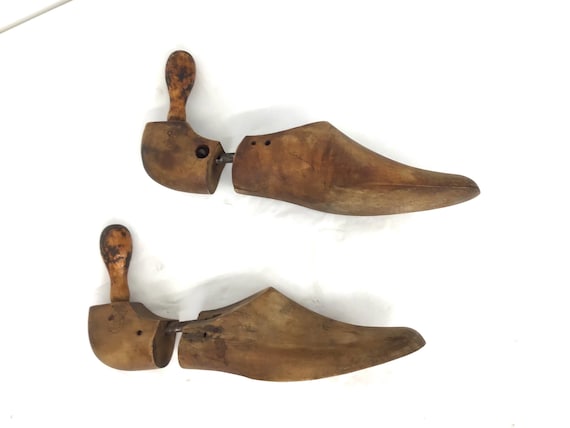 Antique Wooden Shoe Trees - Gem