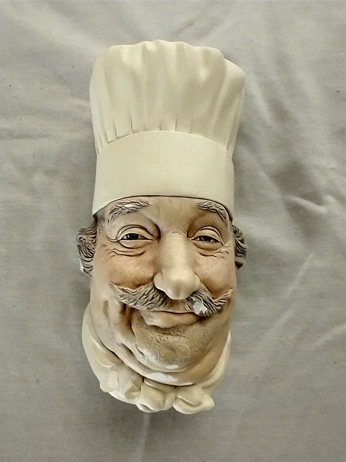 Vintage Bossons Chalkware Hanging Wall Sculpture Chef - Etsy