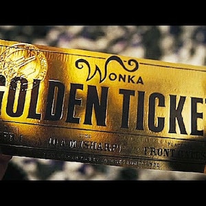 Customizable Golden Ticket to Print: Charlie and the Chocolate Factory ...