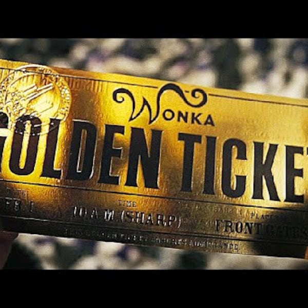 Golden Ticket - Etsy