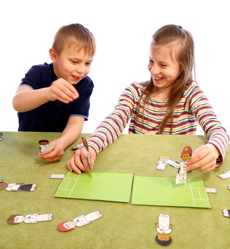 Printable Playset Paper Friends Boys Cricket Teams Playset - Etsy