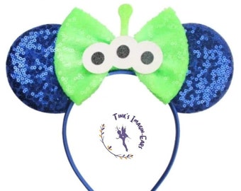 Toy Story Alien Disney Inspired Mickey Minnie Mouse Ears Headband - Etsy UK