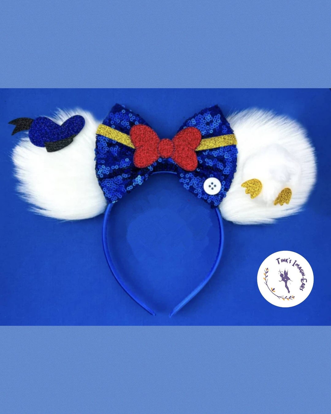 Donald Inspired Mickey Ears Headbands - Etsy UK