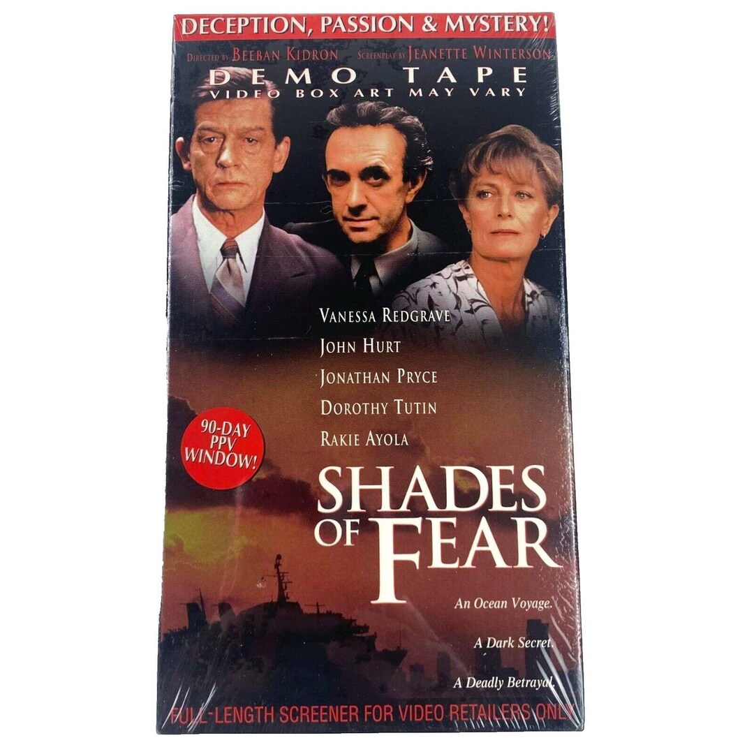 Factory Sealed Shades of Fear VHS Video Tape Vanessa Redgrave Demo ...