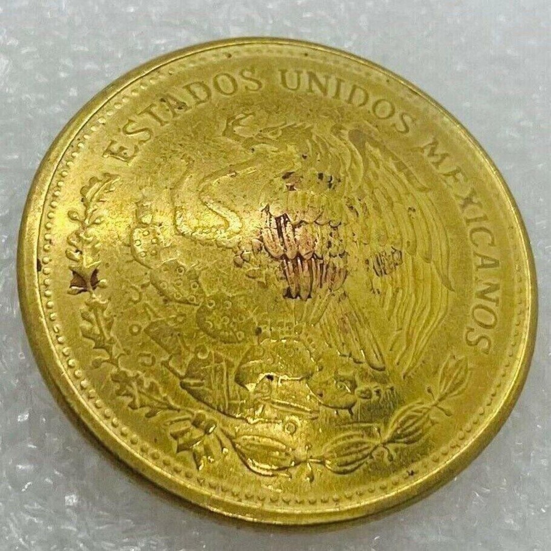 Estados Unidos Mexicanos 1985 Coin Round Yellow Gold Concho V Carranza ...