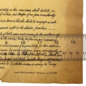 A Woman's Declaration of Independence 1848 Reproduction Document ...