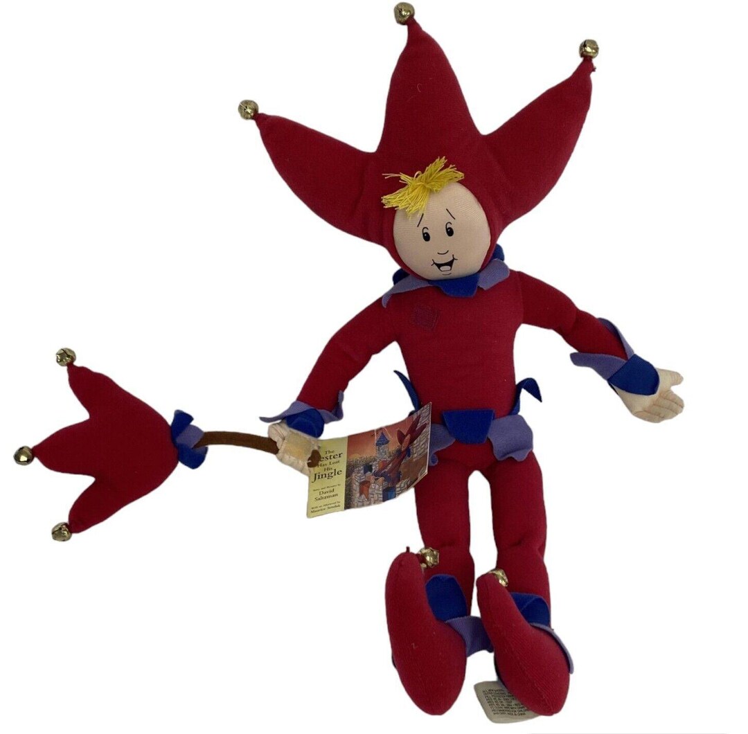The Jester Has Lost His Jingle Plush Toy Stuffed Doll David Saltzman ...