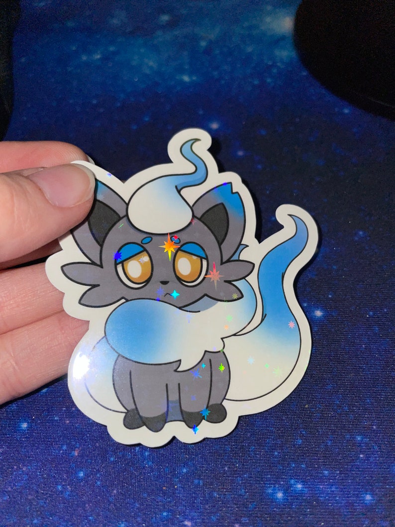 Shiny Holo Zorua Sticker - Etsy