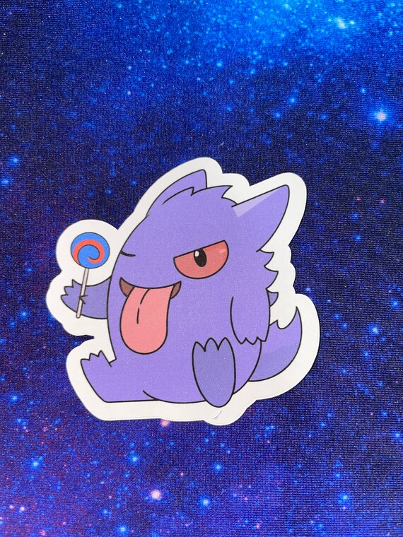 Gengar Sticker on Matte White Paper - Etsy