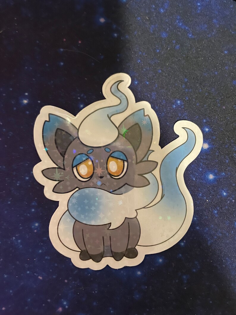 Shiny Holo Zorua Sticker - Etsy
