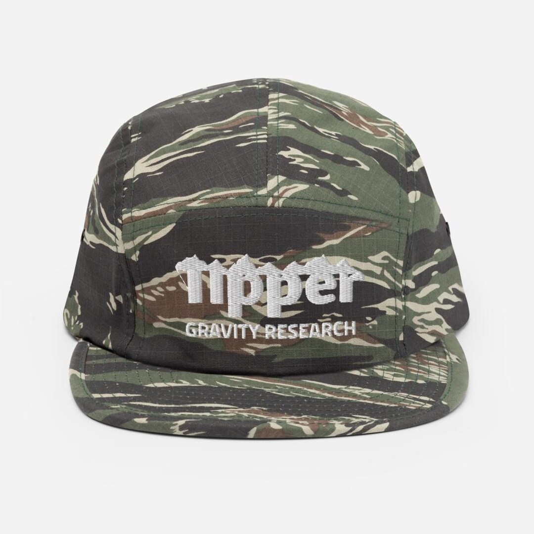 Tipper 5 Panel Hat - White Embroidery - Etsy
