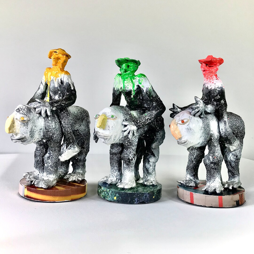 Original Art Objects, Table Top Unique Decor, Handmade Craft, One of a ...