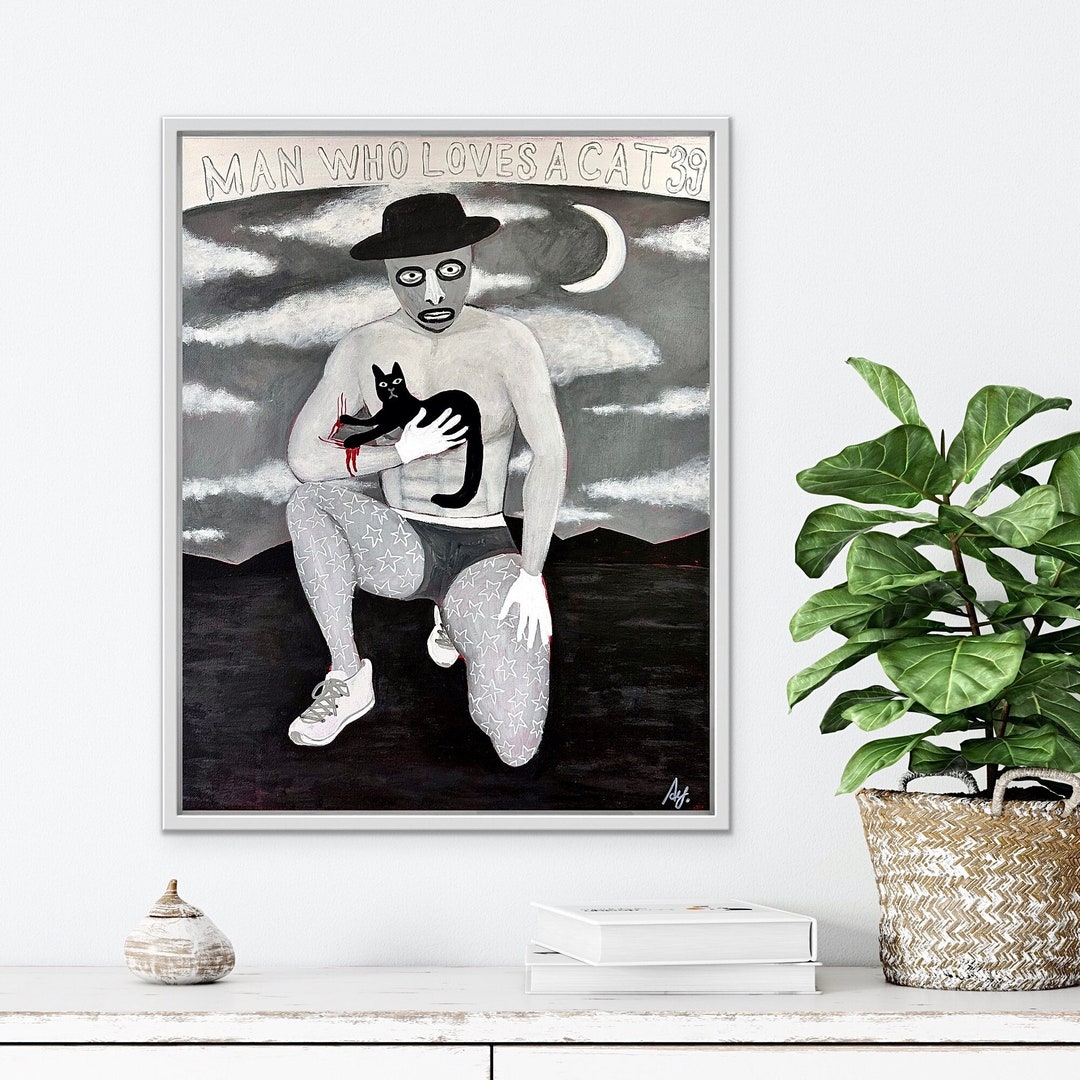 Original Painting, Outsider Art Brut, 16 X 20 In, Contemporary Modern ...