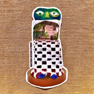 Large Unique Art Stickers, Sticker Set of 3, Original Design, Big Vinyl ...