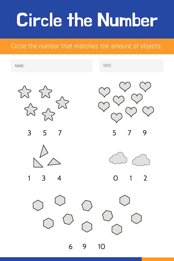 Circle the Number - Etsy