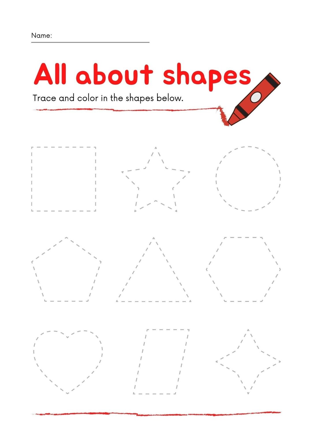 Learning Basic Shapes - Etsy