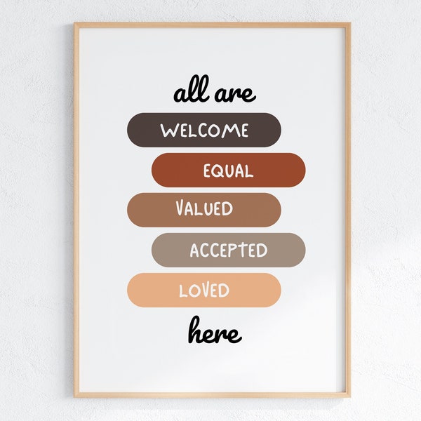 Equality Kids Print - Etsy