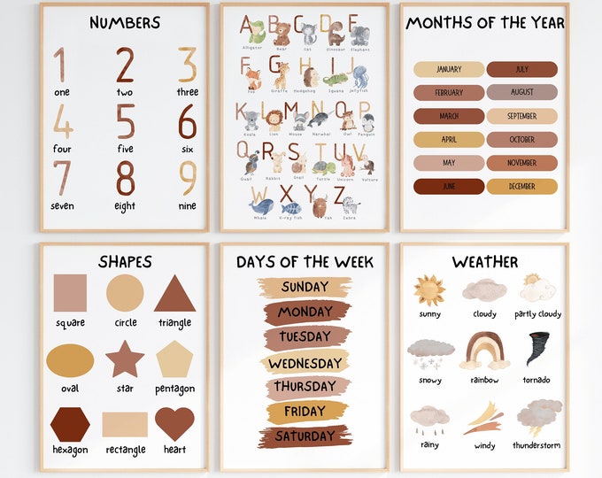 Watercolour Rainbow Alphabet Poster, Handwriting Chart Print, Rainbow ...