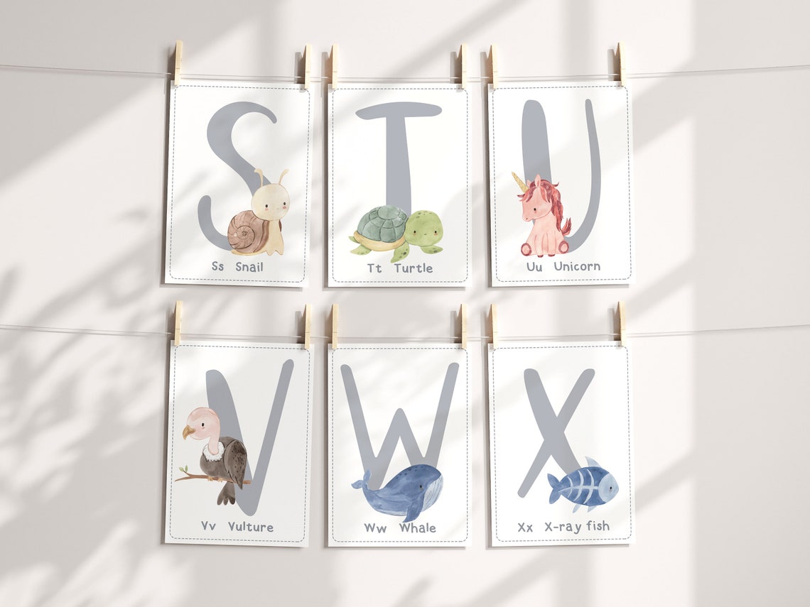 Animal ABC Cards Printable Homeschool Printables Preschool - Etsy Canada
