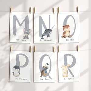 Animal ABC Cards Printable, Homeschool Printables Preschool Nursery ...