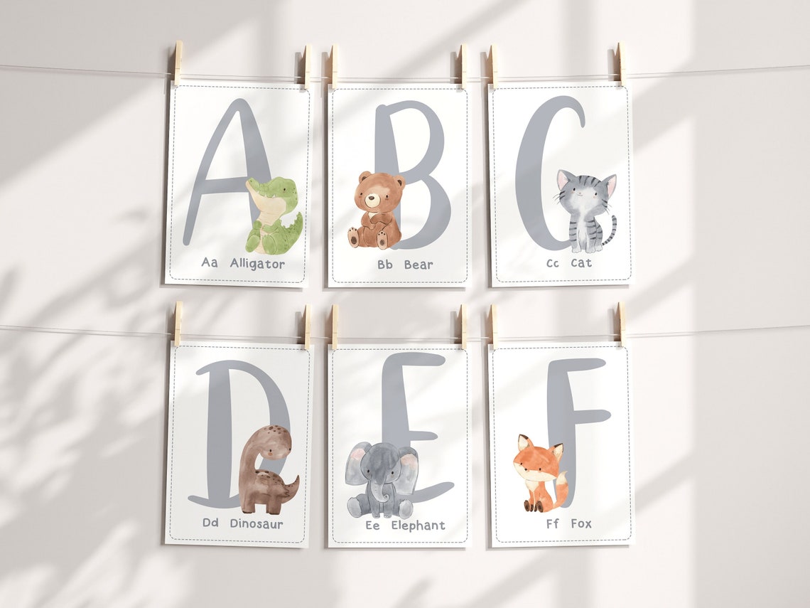 Animal ABC Cards Printable Homeschool Printables Preschool - Etsy Canada