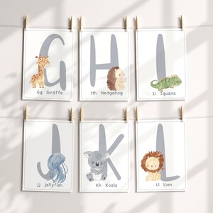 Animal ABC Cards Printable, Homeschool Printables Preschool Nursery ...