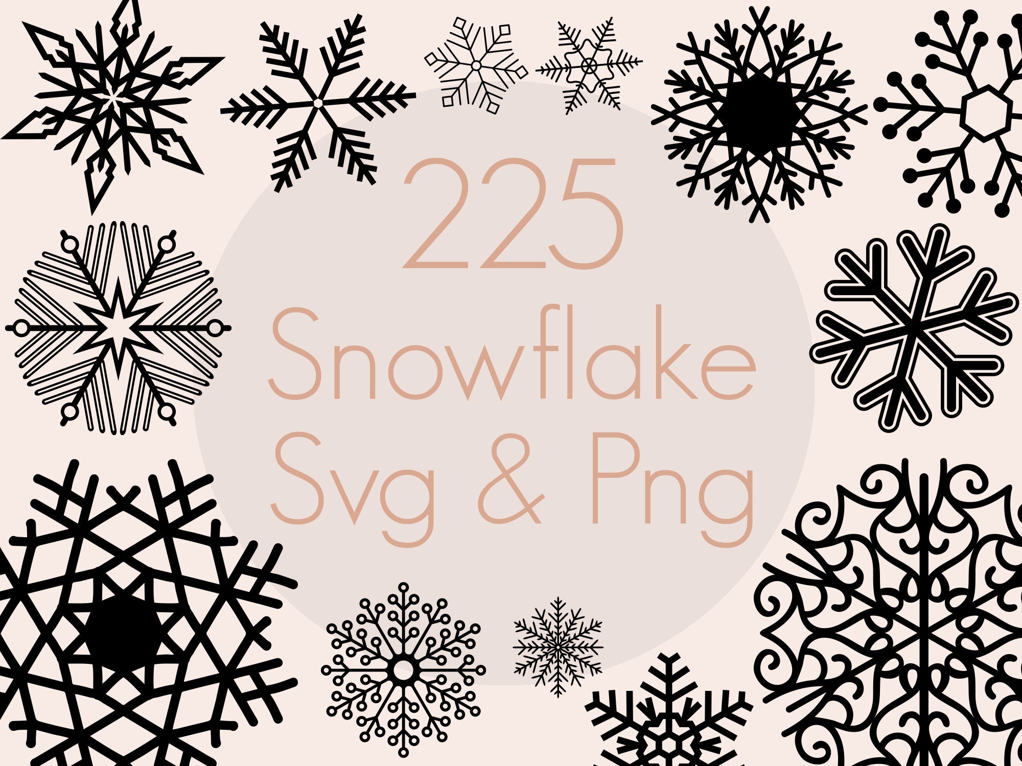 Snowflake Svg Bundle Christmas Svg Bundle Snowflake - Etsy