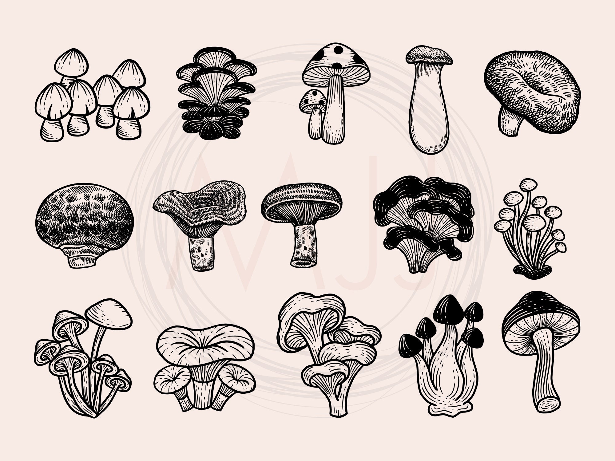 Mushroom Svg Bundle Fungus Svg Bundle Mushroom Clipart - Etsy Canada
