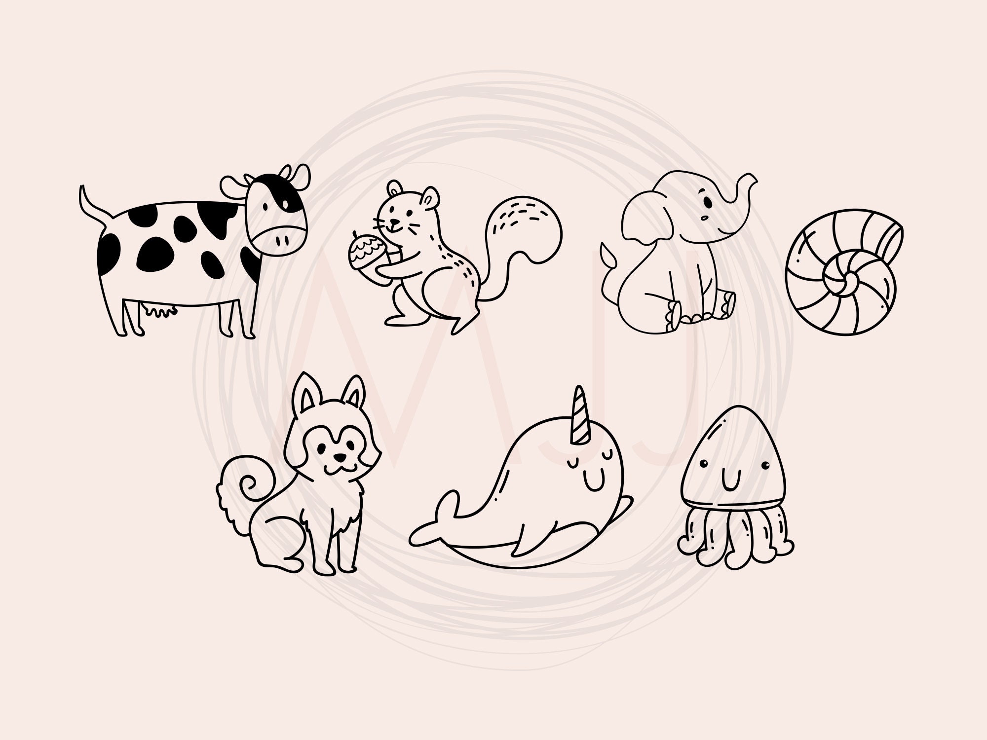 Animal Svg Bundle Animal for Kids Svg Cute Animal Svg - Etsy Australia