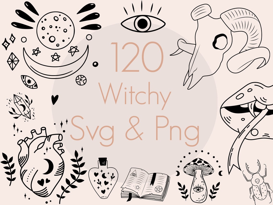 Witchy Svg Bundle Mystical Svg Bundle Witchcraft Svg - Etsy