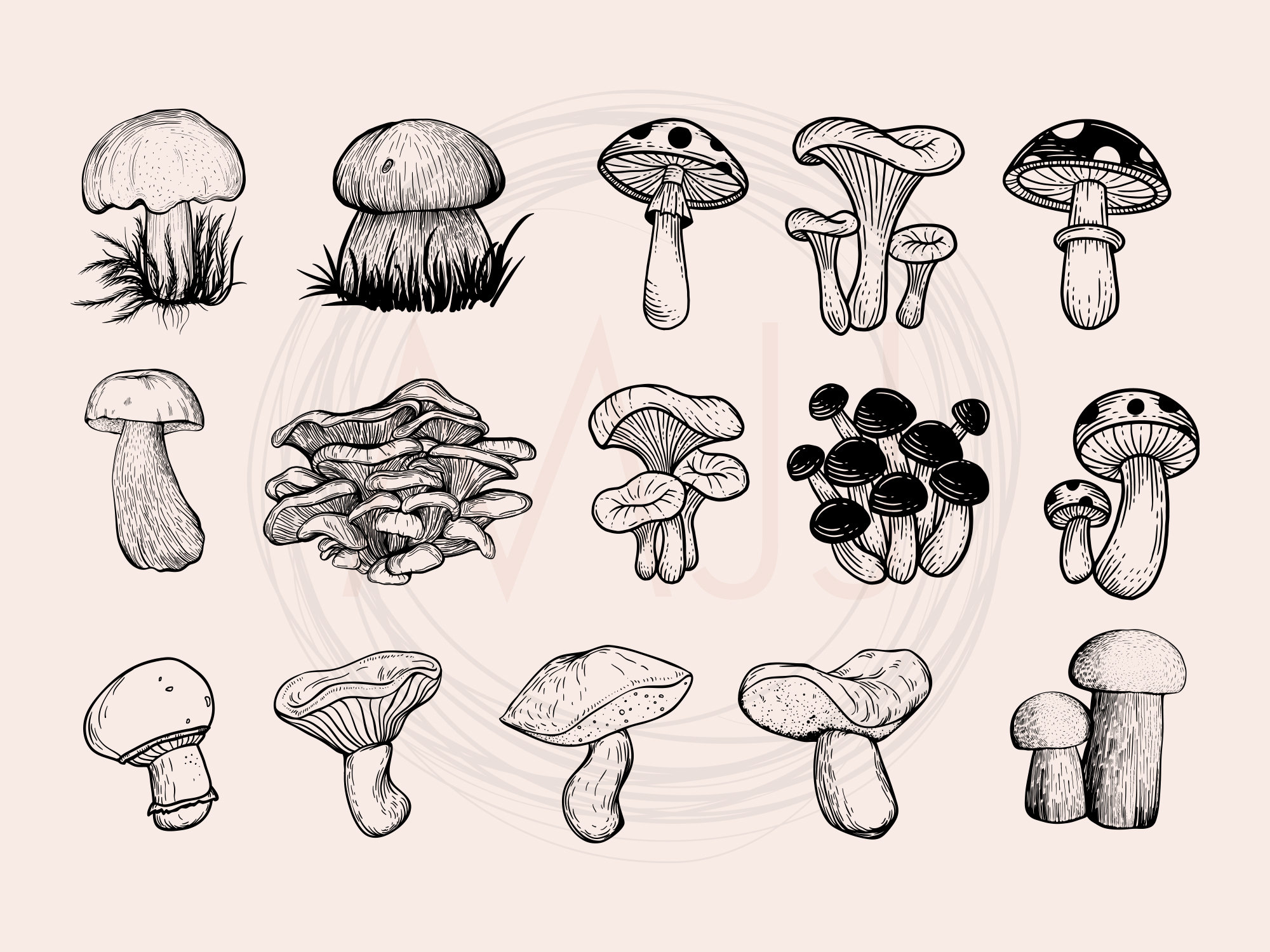 Mushroom Svg Bundle Fungus Svg Bundle Mushroom Clipart - Etsy Canada