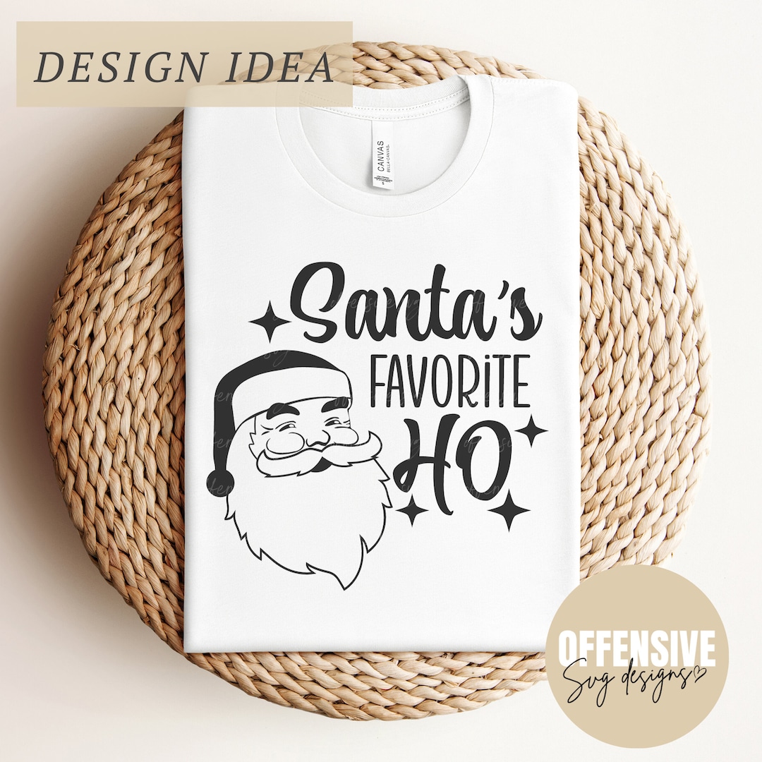 Santas Favorite Ho Svg - Santa Claus Svg - Santa Face Svg - Christmas ...