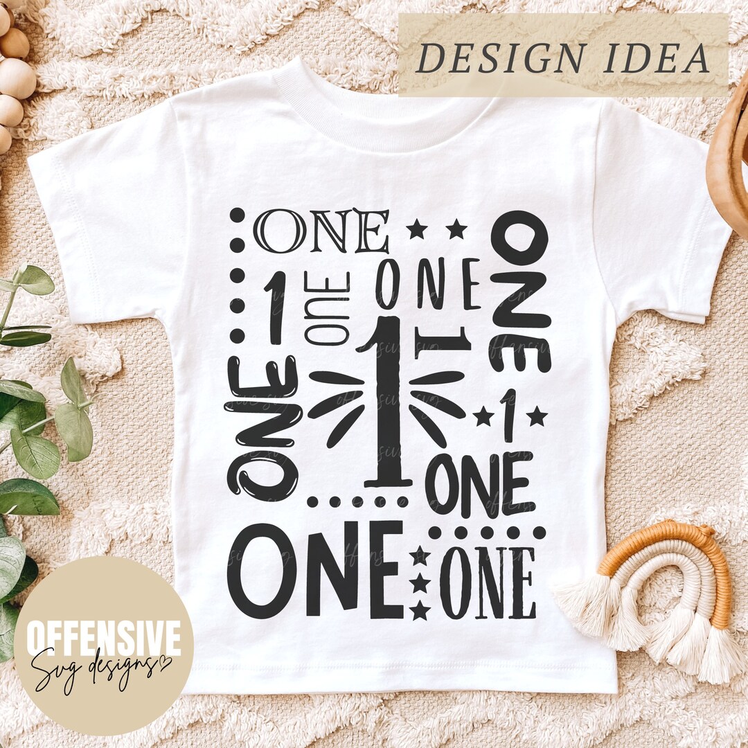 First Birthday Svg, 1st Birthday Svg, Number One Svg, 1 Year Old Svg ...