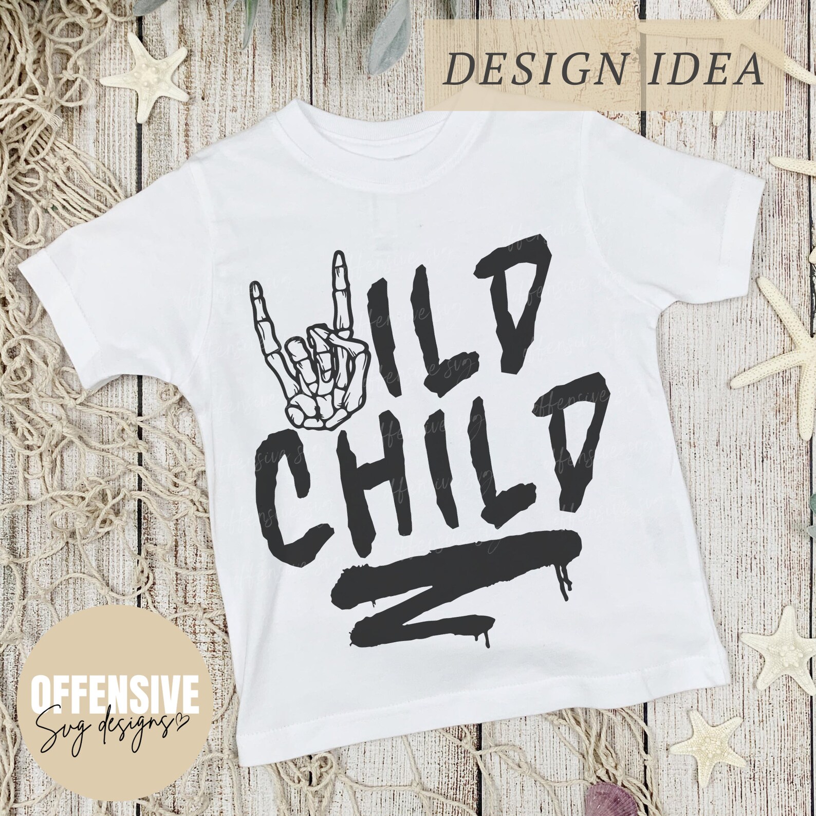 Wild Child SVG Urban SVG Grunge SVG Skeleton Svg Boys and Girls Toddler ...