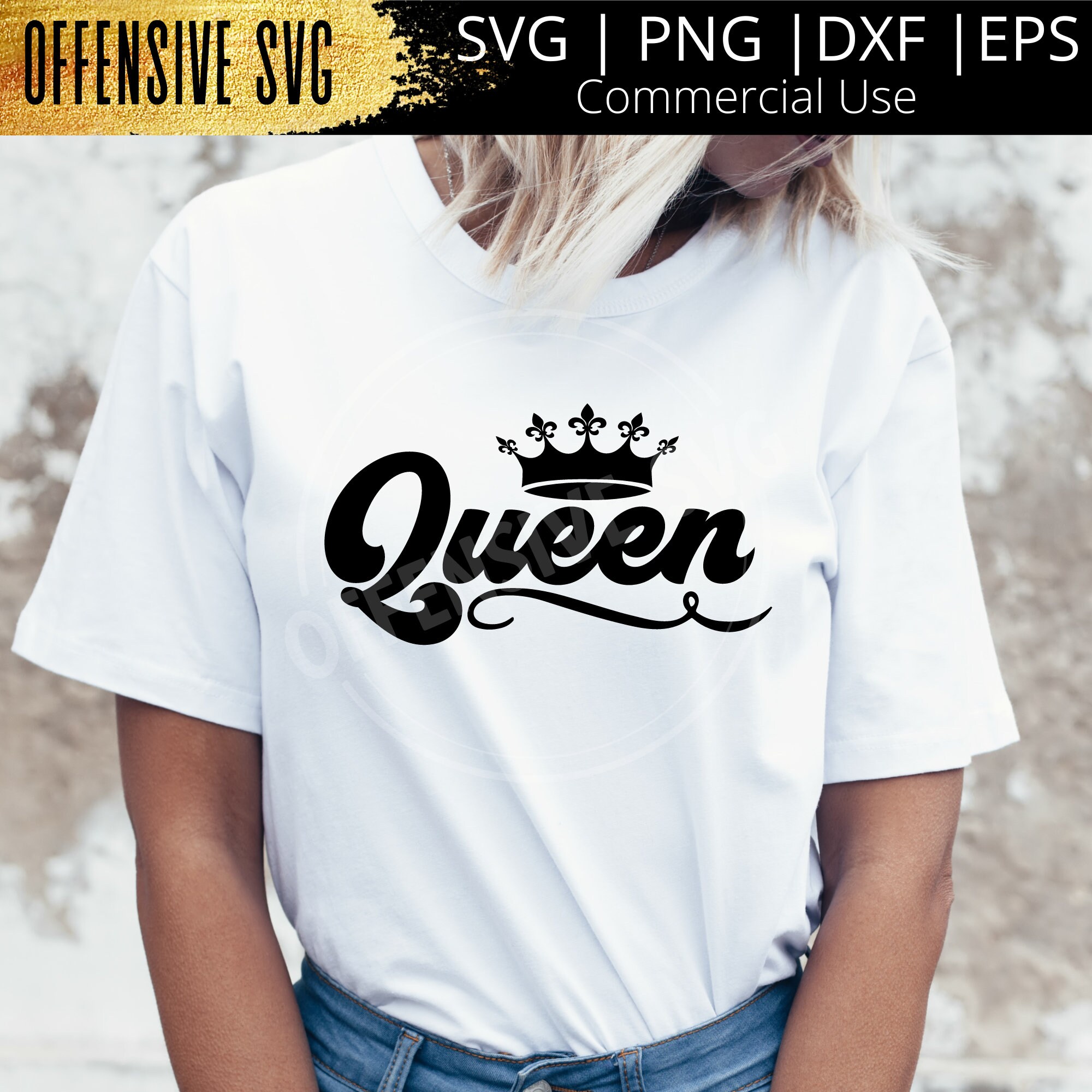 Buy Queen Svg Crown Svg Royal Svg Svg for Shirts Woman Svg Online in ...